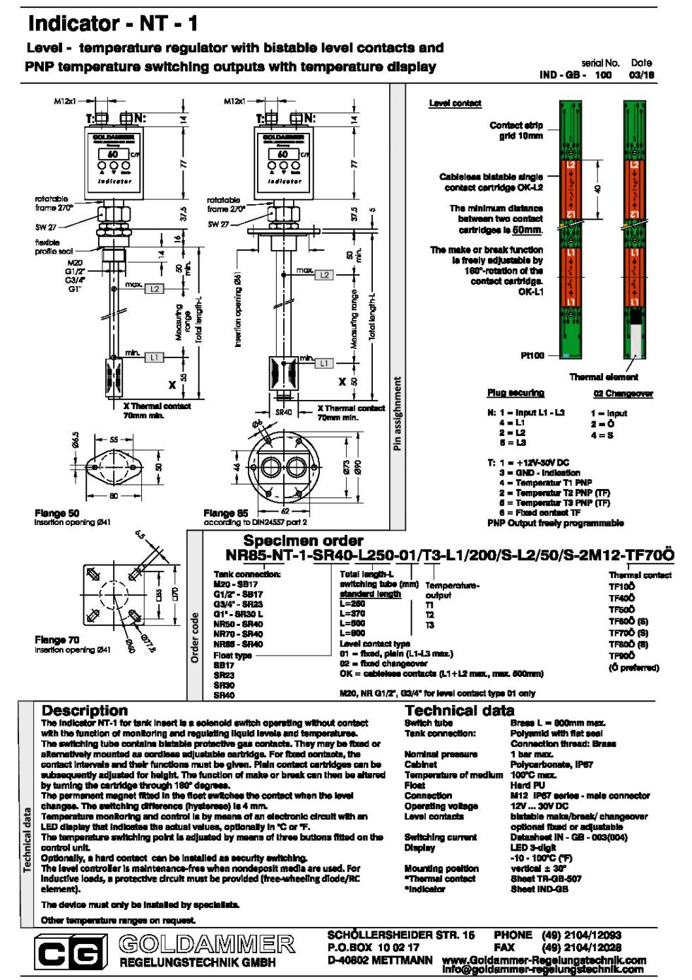 Indicator - IND - Goldammer Regelungstechnik