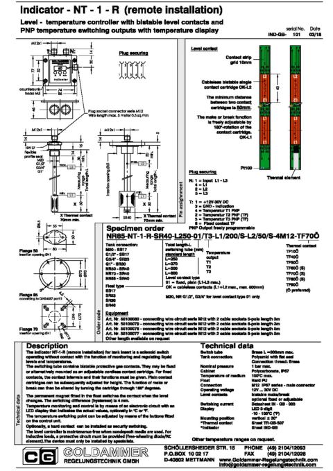 Indicator - IND - Goldammer Regelungstechnik
