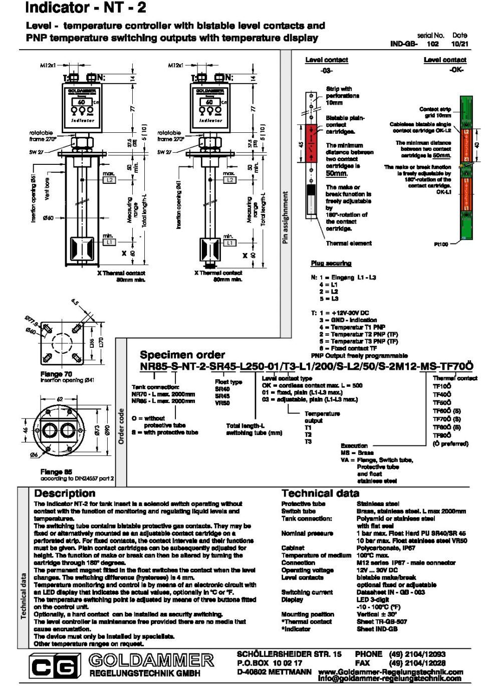 Indicator - IND - Goldammer Regelungstechnik