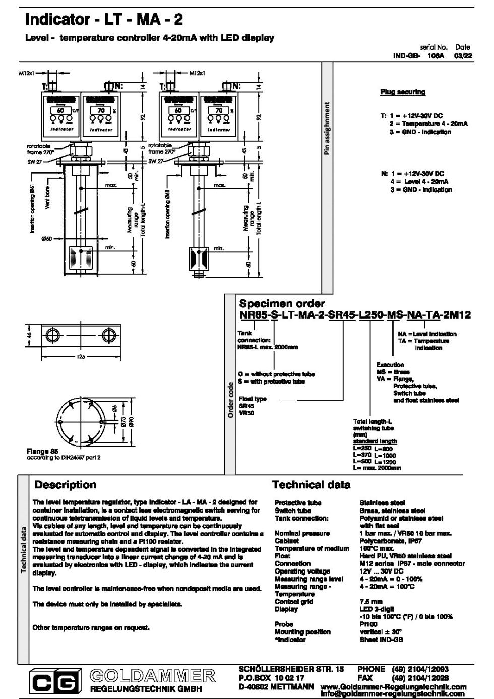 Indicator - IND - Goldammer Regelungstechnik