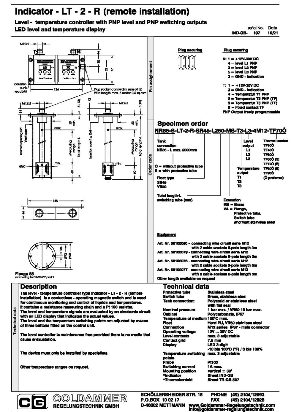 Indicator - IND - Goldammer Regelungstechnik