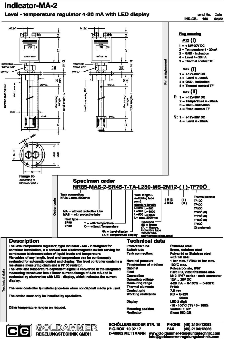 Indicator - IND - Goldammer Regelungstechnik